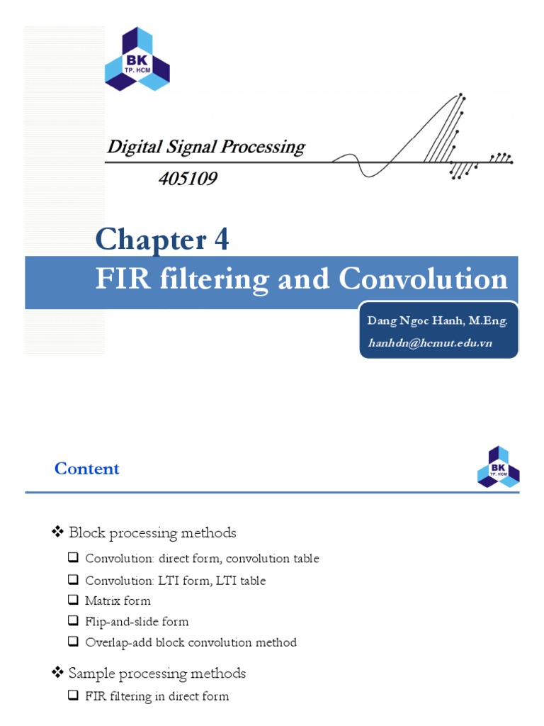FIR Filtering and Convolution | PDF | Digital Signal Processing | Convolution