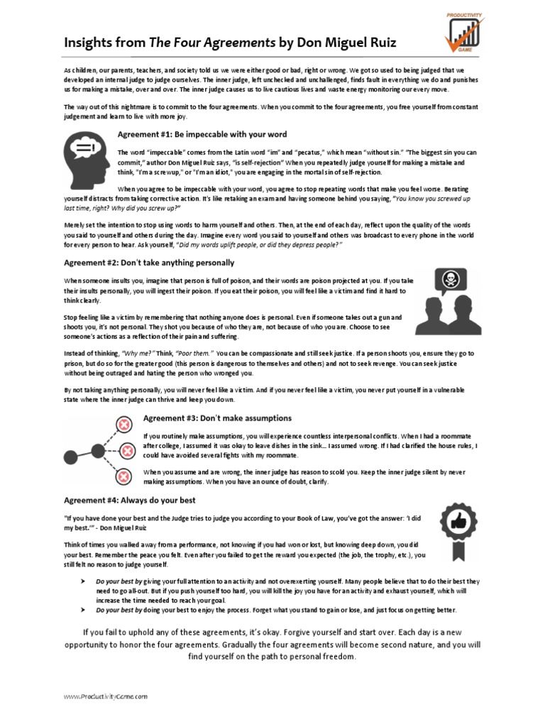 The Four Agreements | PDF