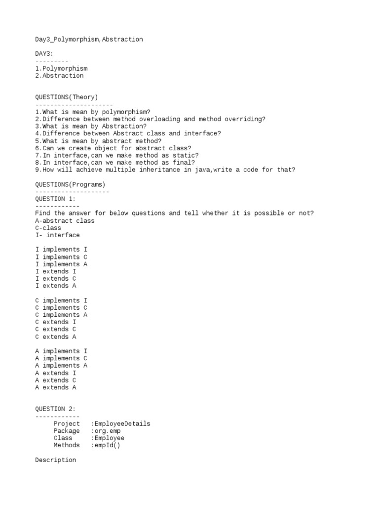 Day 3 Task | PDF | Method (Computer Programming) | Class (Computer ...