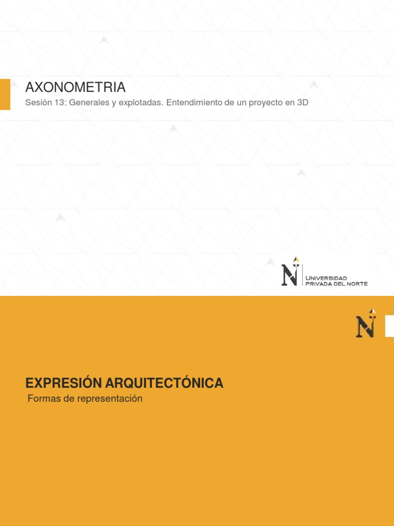 Axonometría Explotada en Arquitectura | PDF | Perspectiva (Gráfica ...