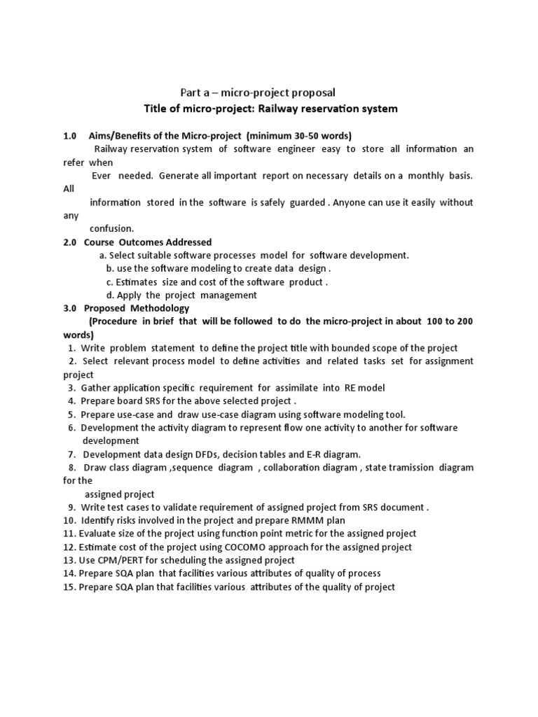 Micro Project Part A of Software | PDF | Software | Project Management