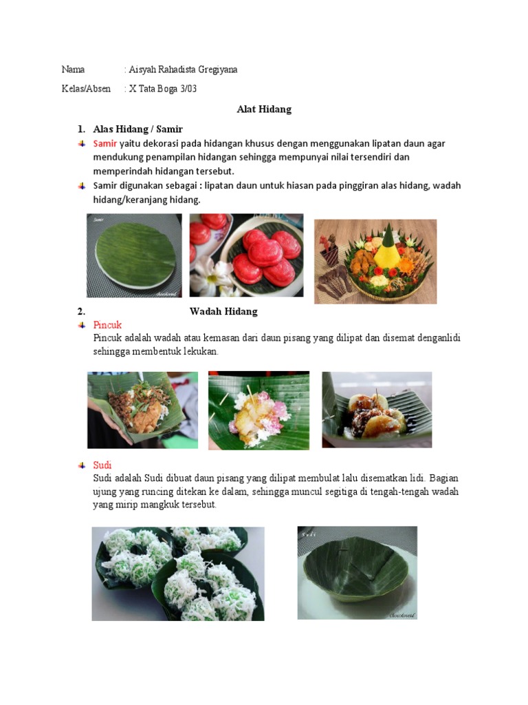 Jenis Lipatan Daun Pisang untuk Hidang | PDF | Griya & Taman