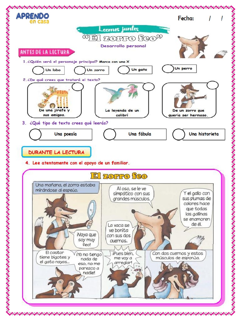 Lectura El Zorro Feo Pdf