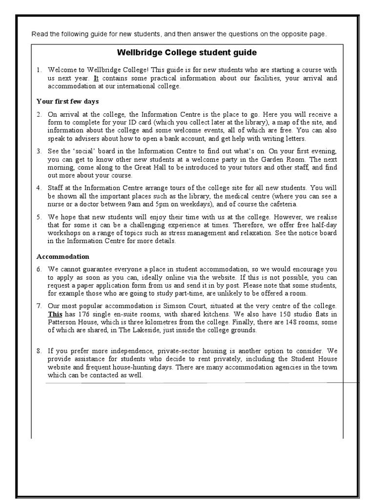 New Student Guide to Wellbridge | PDF | Libraries | Communication