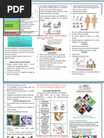 Primeros Auxilios Triptico | PDF | Lavado de manos | Especialidades Medicas