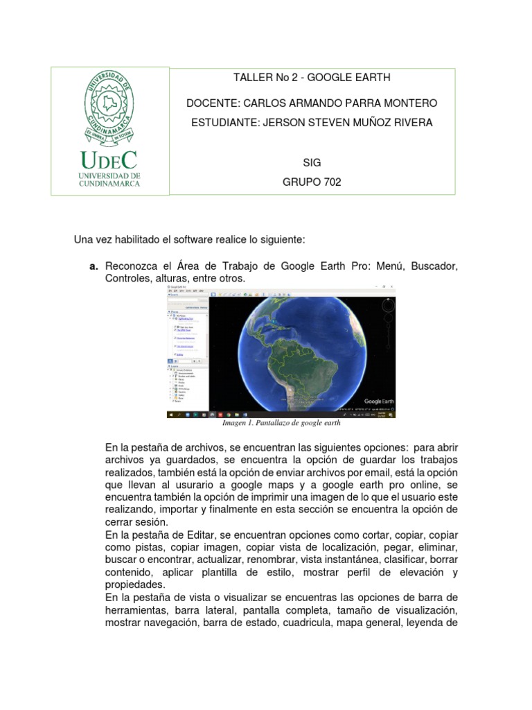 Guía de Uso de Google Earth Pro | PDF | Mapa | Archivo de computadora