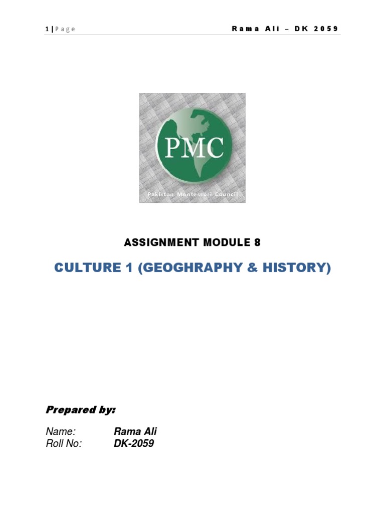 Assignment Module 8 (Rama Ali DK2059) | PDF | Montessori Education ...