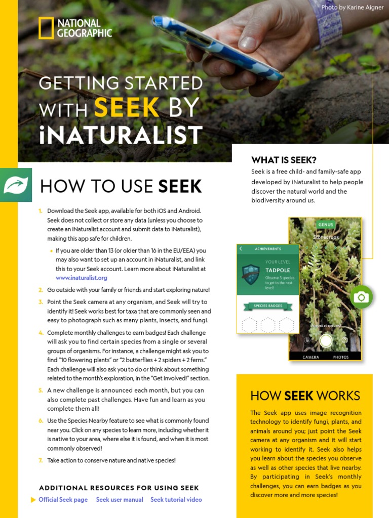 Como Utilizar o App SEEK | PDF | Mobile App | Species