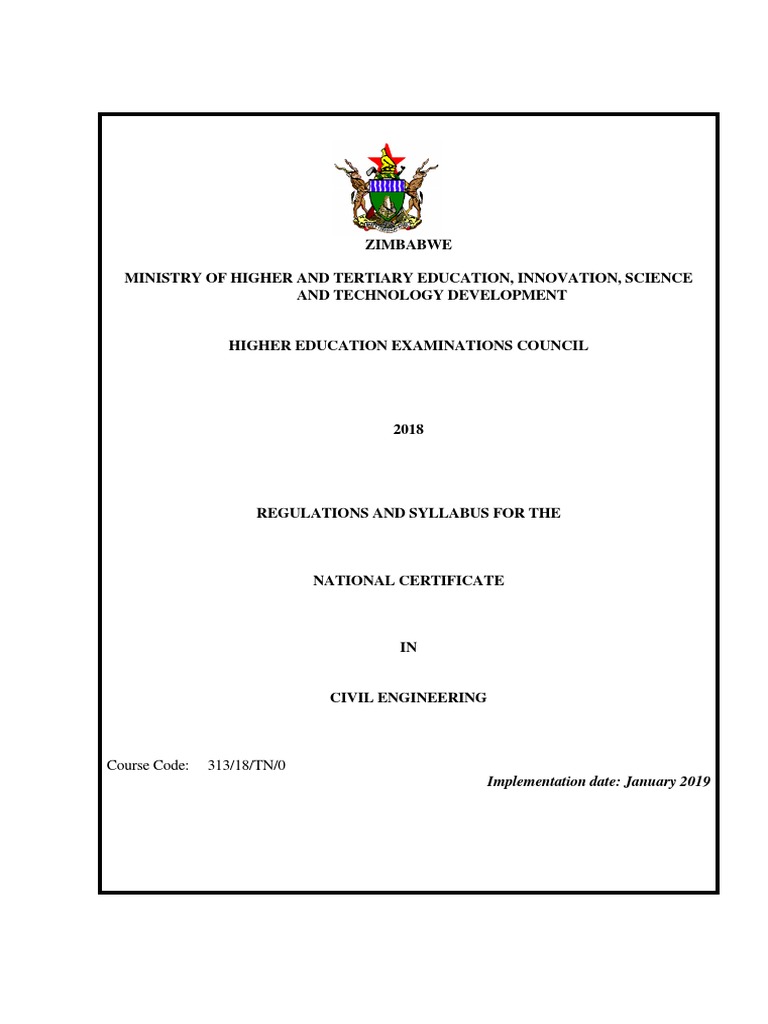 Zimbabwe Ministry of Higher and Tertiary Education, Innovation, Science ...