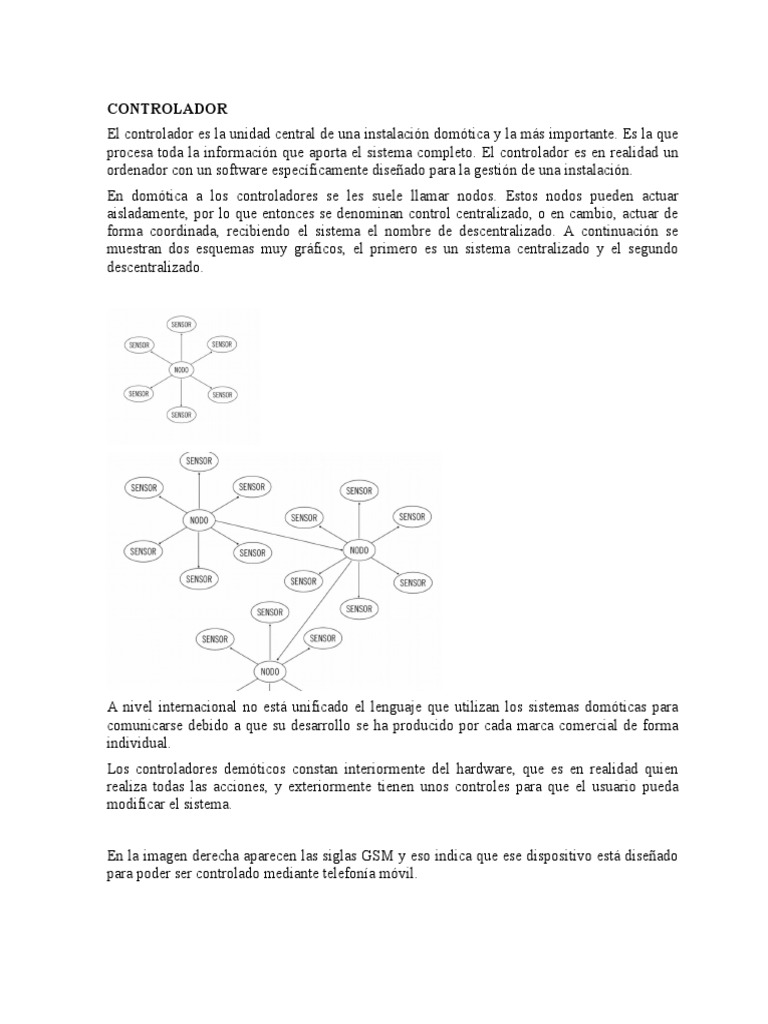 Controlador y Sensor | PDF | Hardware de la computadora | Informática