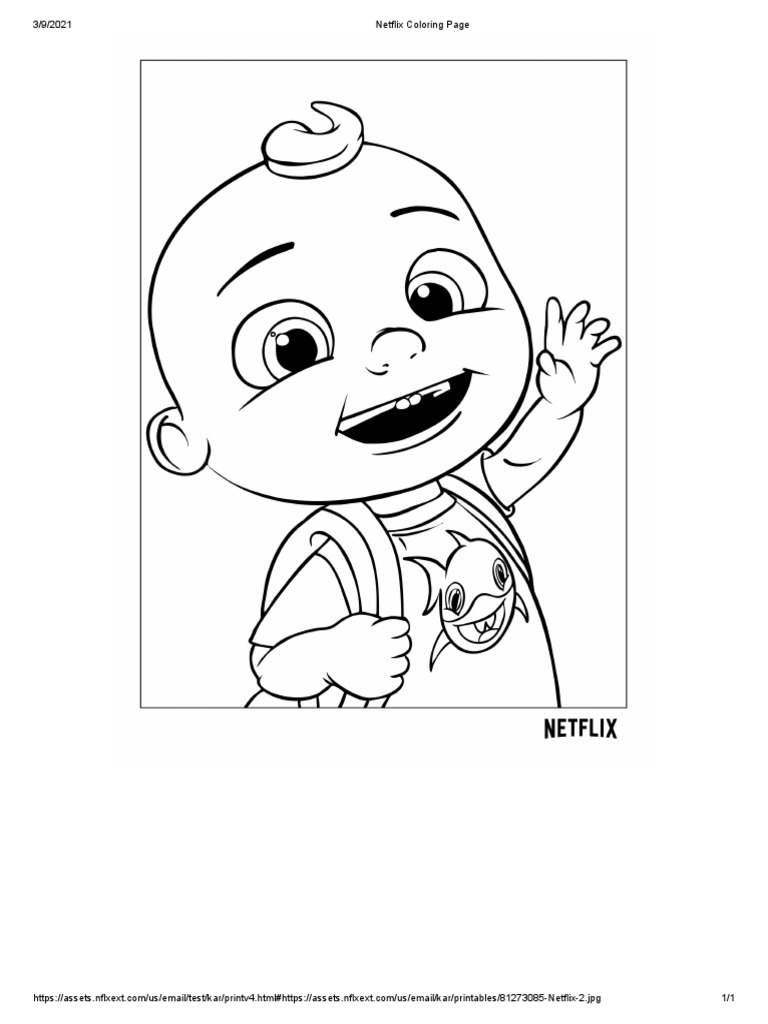 Netflix Coloring Page | PDF