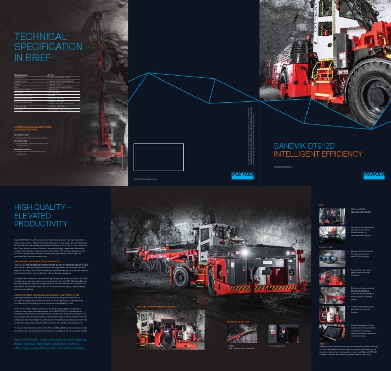 Technical Specification in Brief: Sandvik Dt912D | PDF | Turbocharger ...