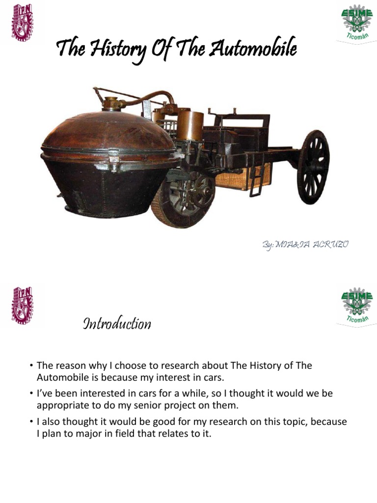 Evolution of the Automobile History | PDF | Engines | Car