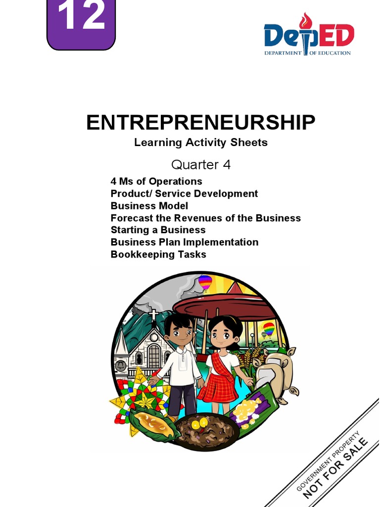 Entrepreneurship 12 Q4 | PDF | Sales | Supply Chain