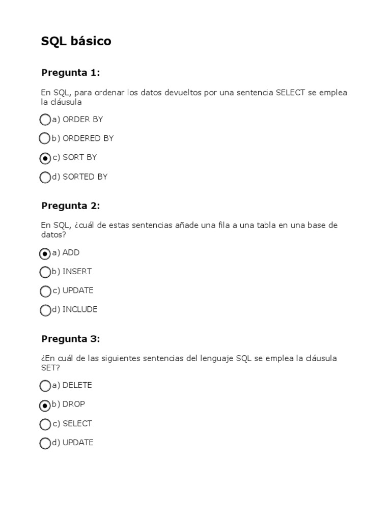 Prueba SQL | PDF | SQL | Modelado científico