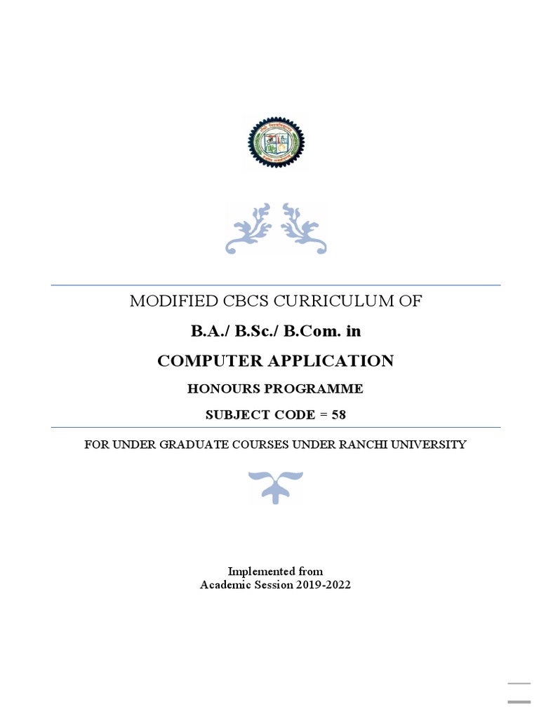 UG BCA Honours | PDF | Pointer (Computer Programming) | Array Data ...