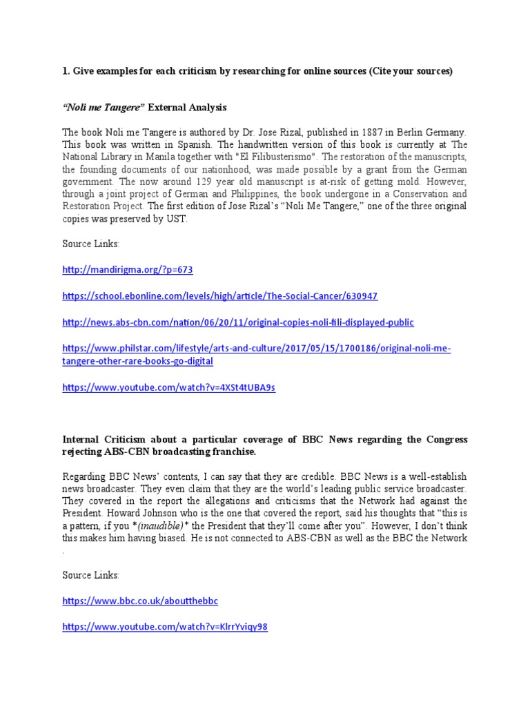 Critical Evaluation of Sources | PDF | Philippines