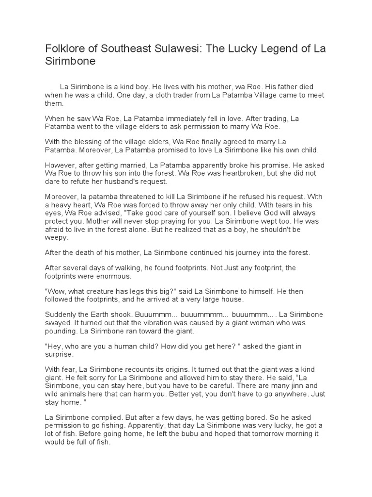 Folklore of Southeast Sulawesi | PDF | Jinn