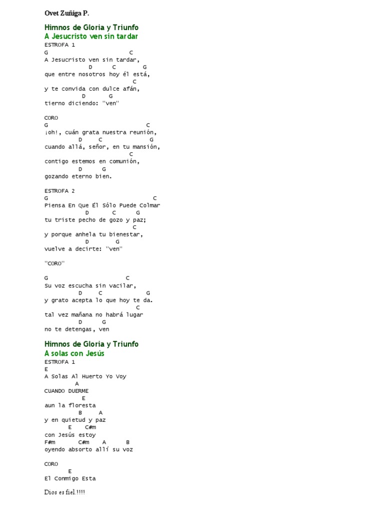 Himnos de Gloria y Triunfo - Con Notas | PDF | Cristo (título) | Jesús