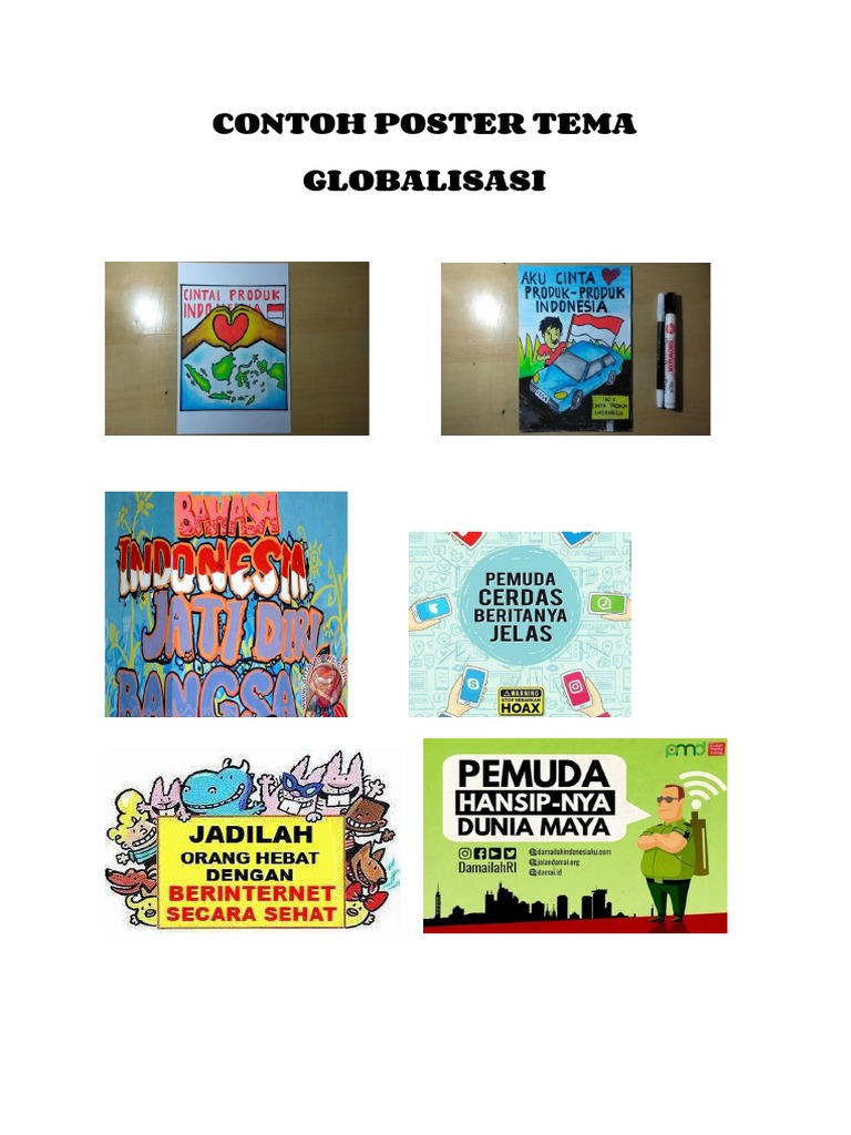 Contoh Poster Globalisasi Various Styles | brunofuga.adv.br