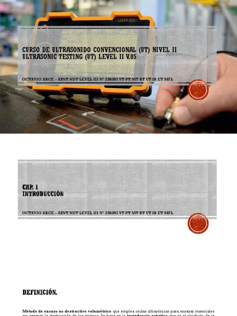 Curso de Ultrasonido Convencional Nivel II (v.05) | PDF | Ultrasonido ...