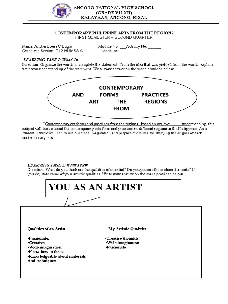 G12-Cpar Week-1 Task | PDF