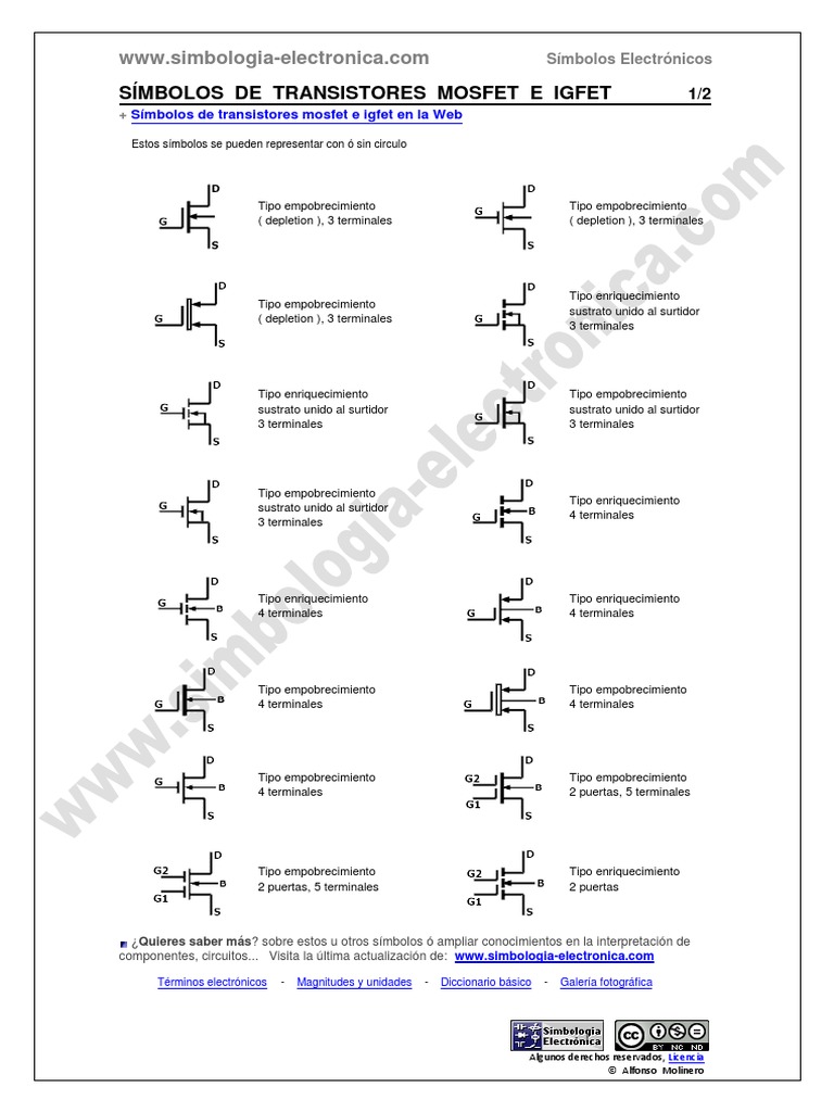 Transistores Mosfet e Igfet | PDF | Transistor de efecto de campo ...