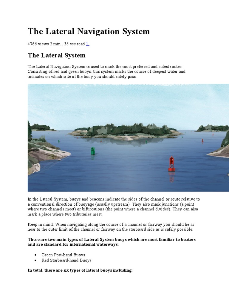 The Lateral Navigation System | PDF | Water Transport