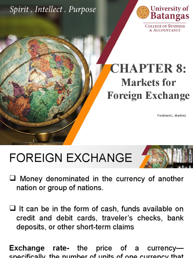 Chapter 8 - Markets For Foreign Exchange | PDF | Foreign Exchange ...