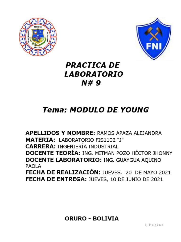 Determinar Módulo de Young | PDF | El módulo de Young | Elasticidad ...