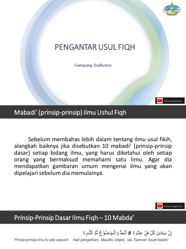 Pengantar Usul Fiqh Pdf