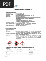 MSDS - ETHANOL - Bahasa Indonesia | PDF