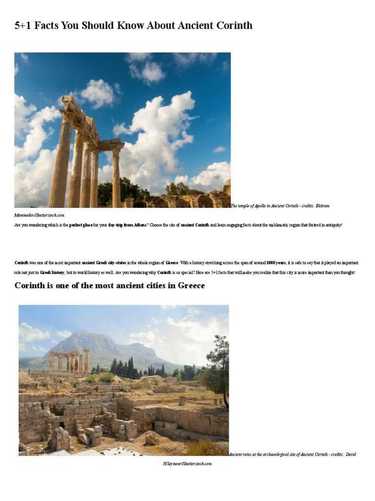 Corinth | PDF | Ancient Corinth | Classical Antiquity
