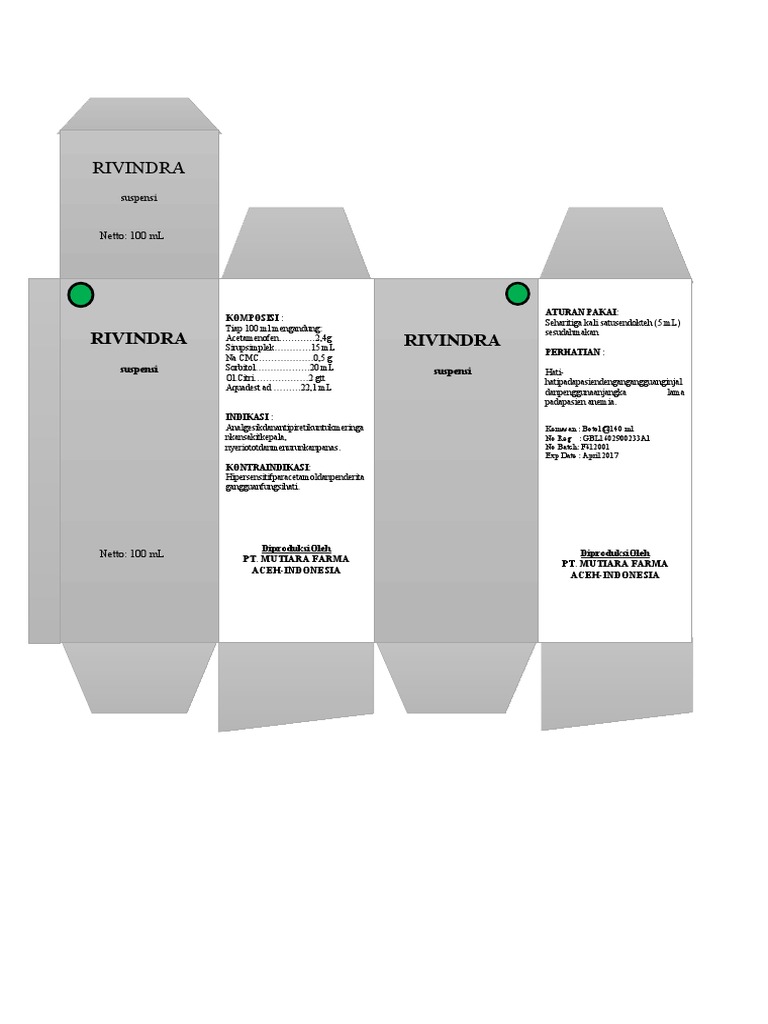 Kotak Obat SUSPENSI Print | PDF