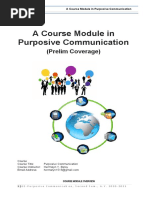 GEC 005 Purposive Communication Reviewer PDF | PDF | Globalization | Communication