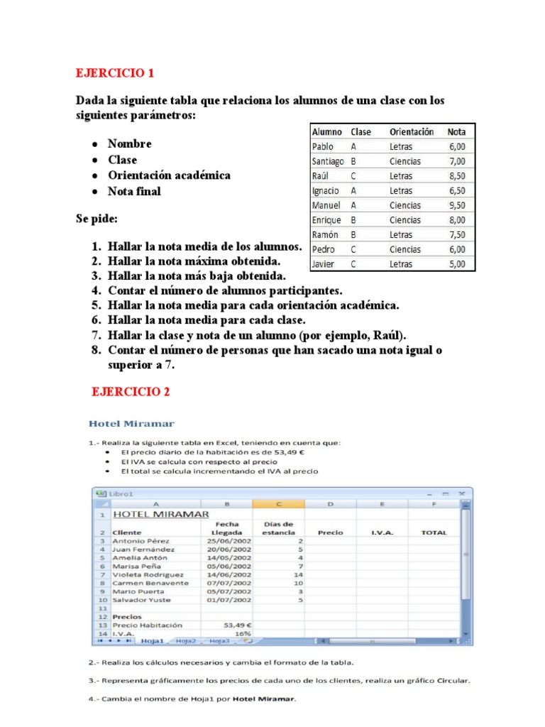 Examen Practico Excel Prepa | PDF