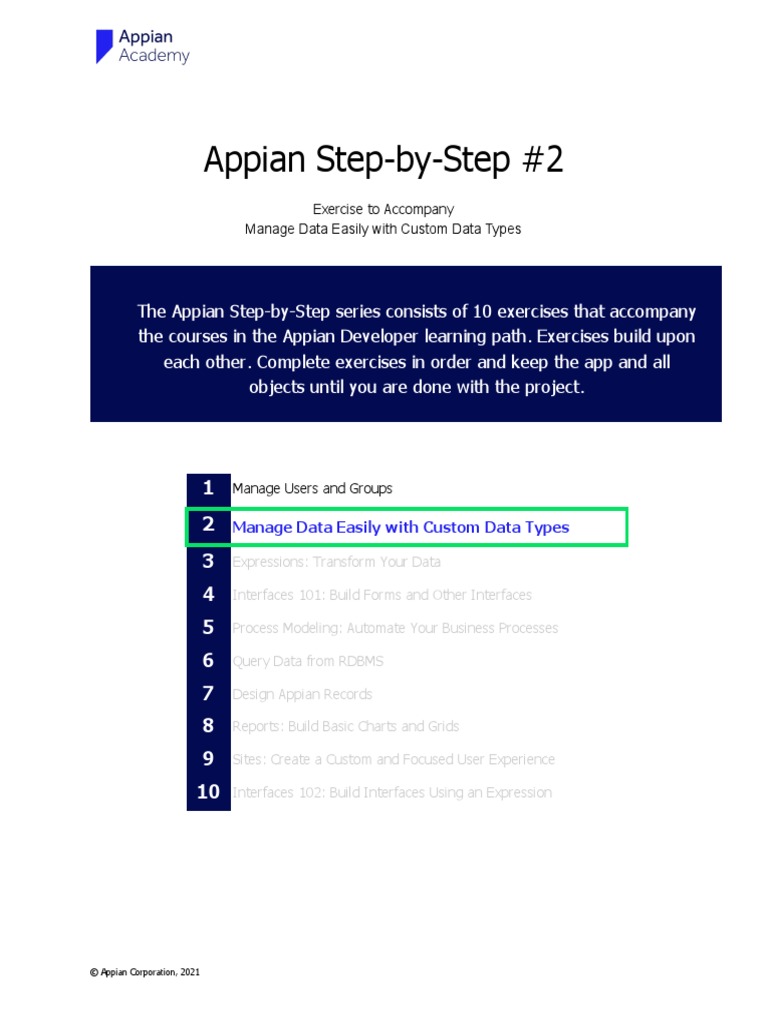Appian Stepbystep 2 Cdts And Ds Pdf Databases Relational Database 9223