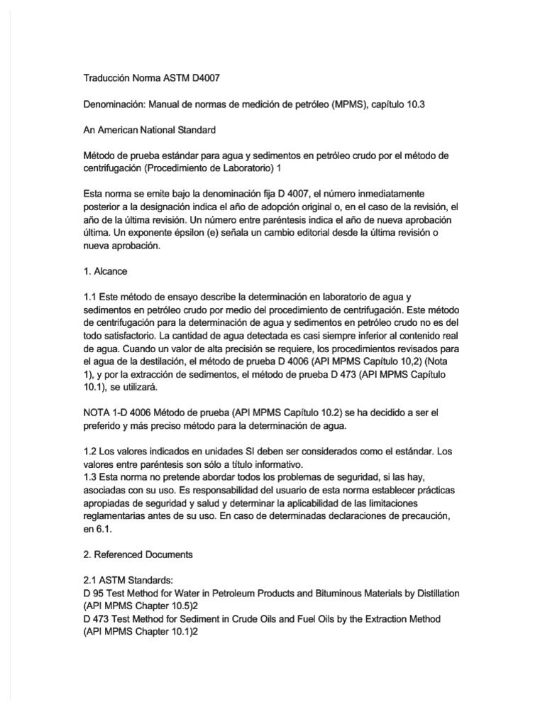 Anexo 8. Astm 4007 | PDF | Agua | Mezcla