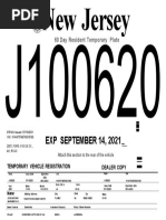 Texas Temporary License Plate Template | PDF | Motor Vehicle | Vehicles