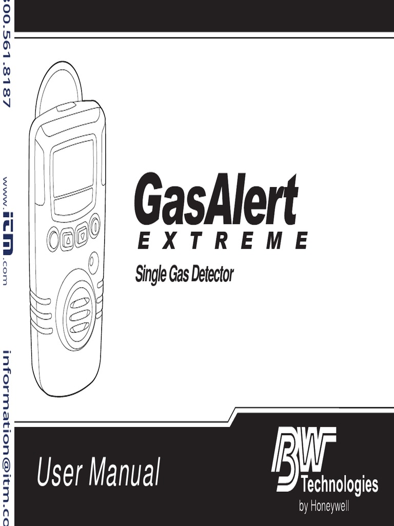 User Manual: Single Gas Detector | PDF | Ozone | Combustion