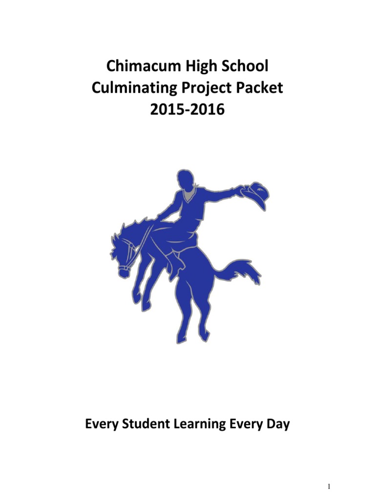 Culminating Project Guidelines 2015-2016 | PDF | Mentorship | Goal