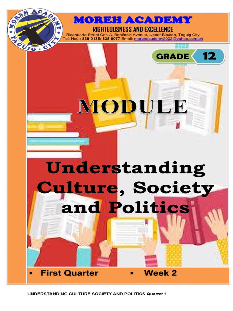 Understanding Culture Society and Politics Quarter 1 | PDF ...
