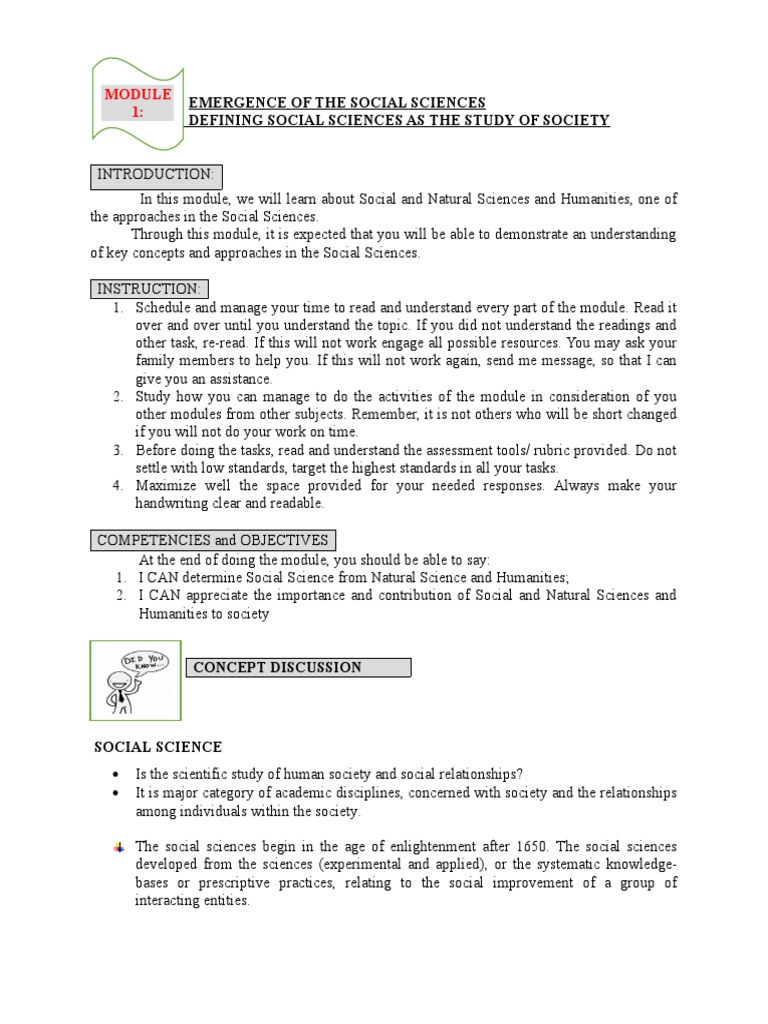Diss, 1st Module | PDF | Social Sciences | Science