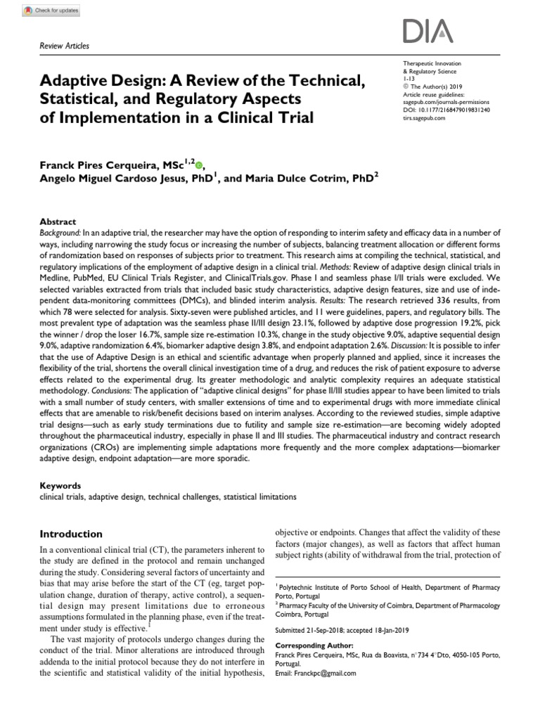 Adaptive Design | PDF | Clinical Trial | Simulation