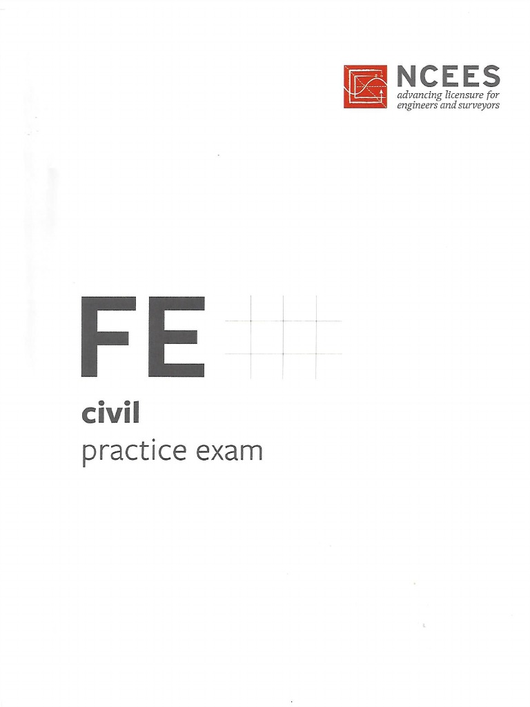 NCEES - FE Civil Practice Exam (Effective With Exams Beginning July ...