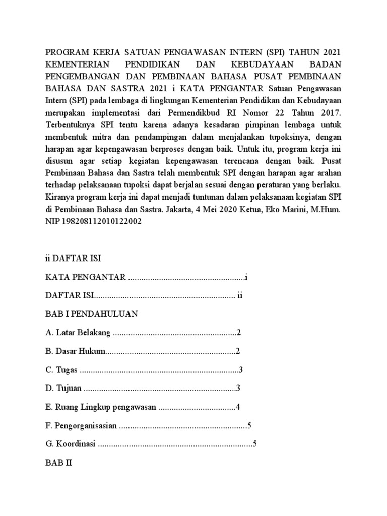 Contoh Daftar Isi | PDF