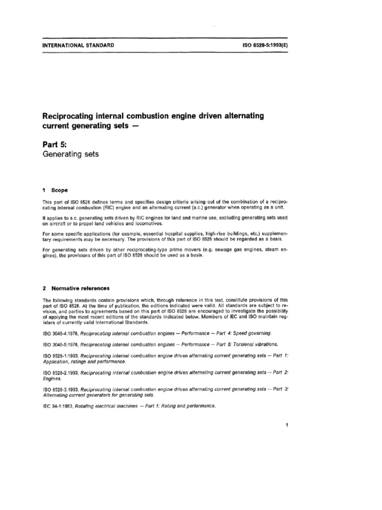 Iso 8528 5 | PDF