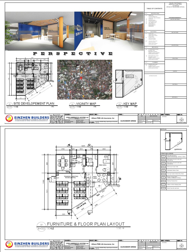 P E R S P E C T I V E: Site Developement Plan Vicinity Map Key Map ...