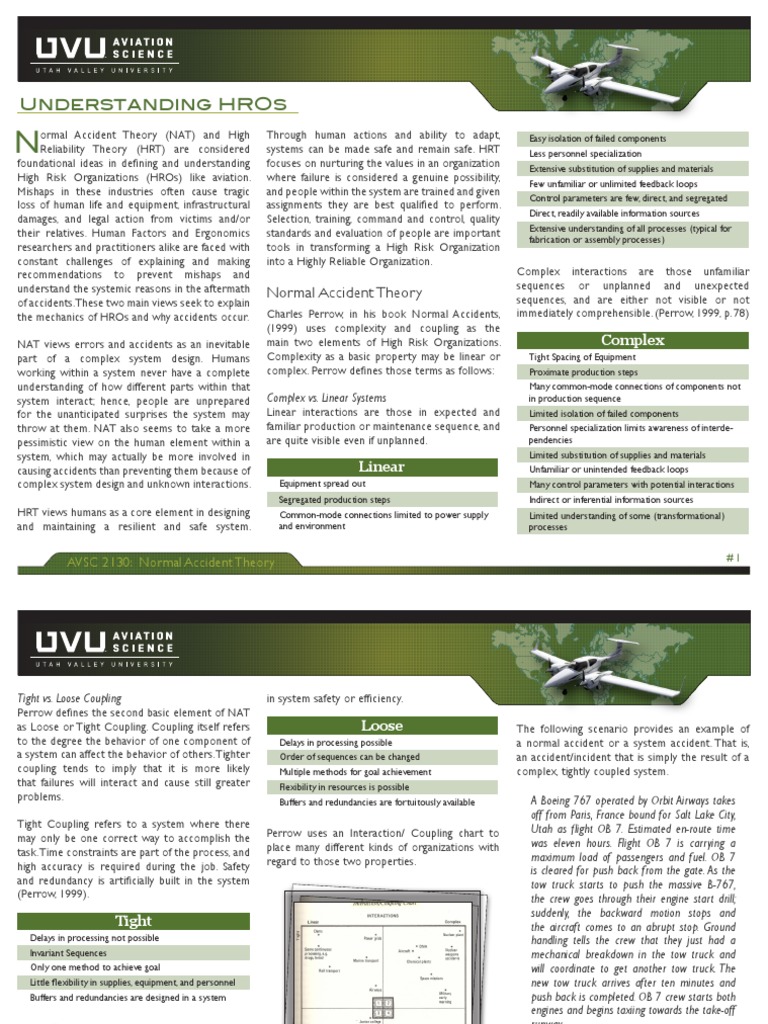 Understanding Hros: Normal Accident Theory | PDF | System | Reliability ...