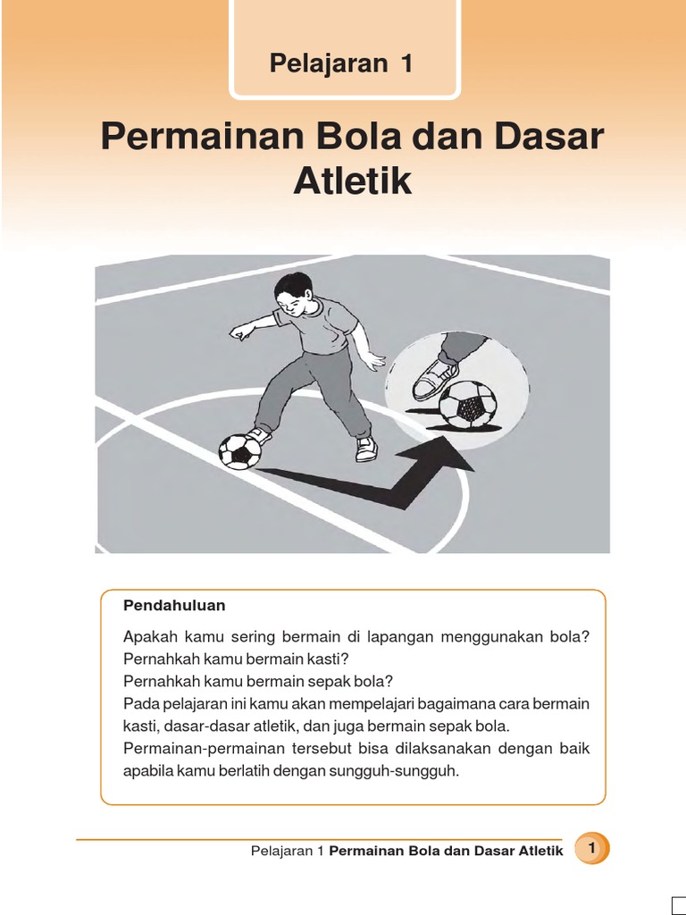 Materi PJOK Kelas 4 Pelajaran 1 Permainan Bola Dan Dasar Atletik | PDF ...